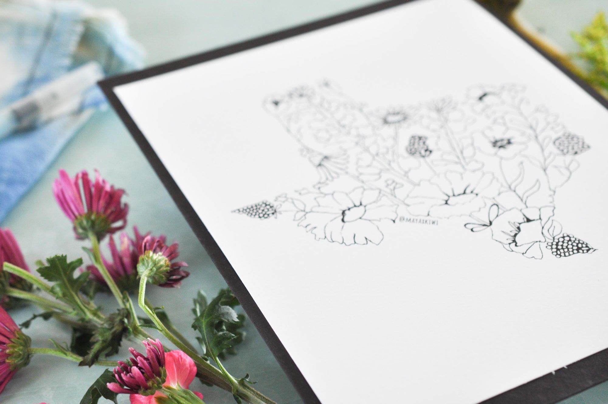 Discover State Wildflowers Watercolor Kit Collection | Maya + Kiwi ...