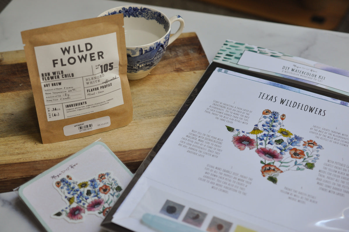 Discover State Wildflowers Watercolor Kit Collection | Maya + Kiwi ...